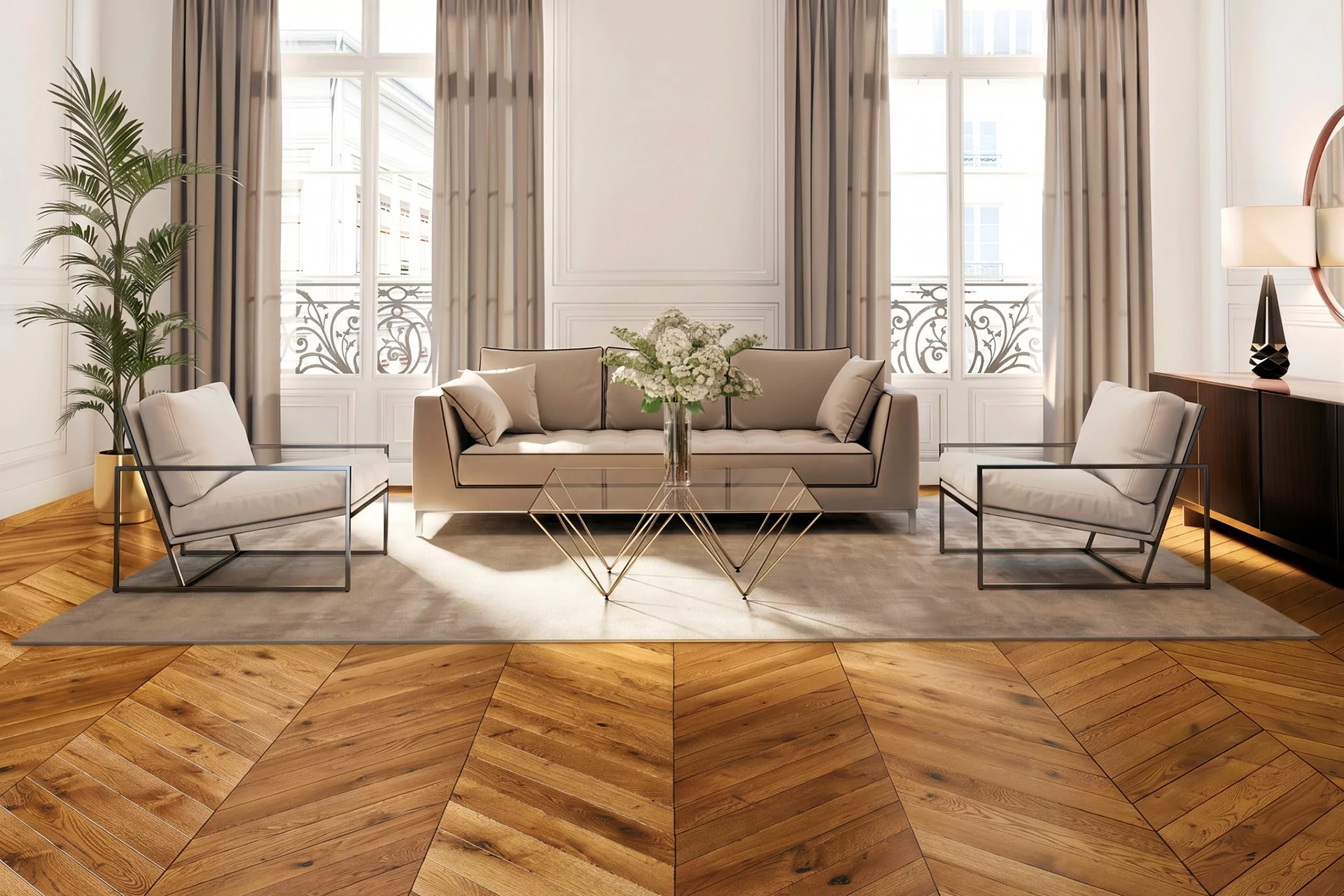ANTIC GOLD HERRINGBONE - PA5